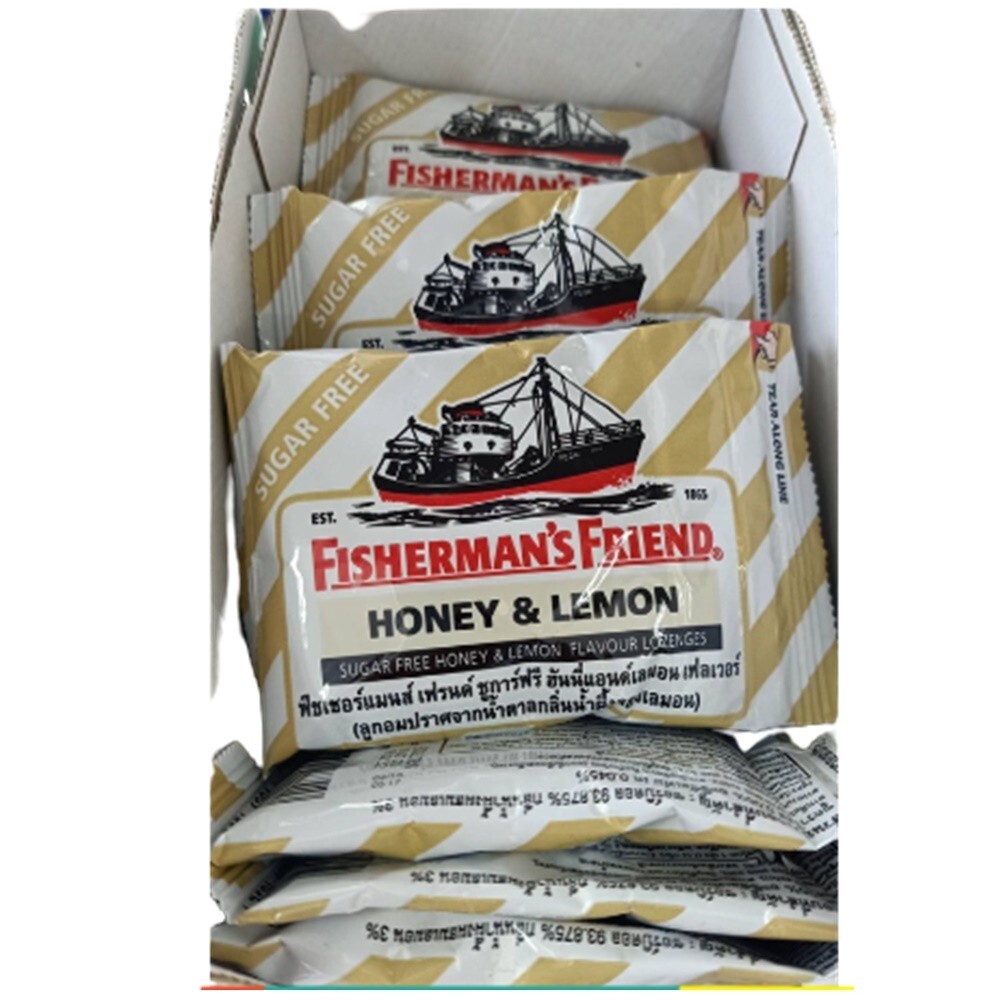 Lozenges Candy Fisherman's Friend Honey Lemon Flavor Sugar Free 25 g x ...