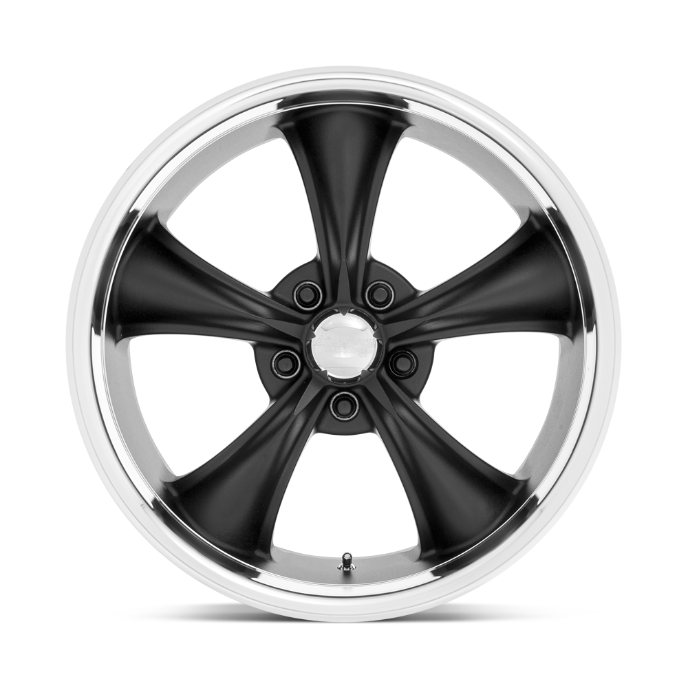 Set 4 American Racing Vintage VN338 Boss TT 20x8.5 5x5 Black Wheels 20 ...