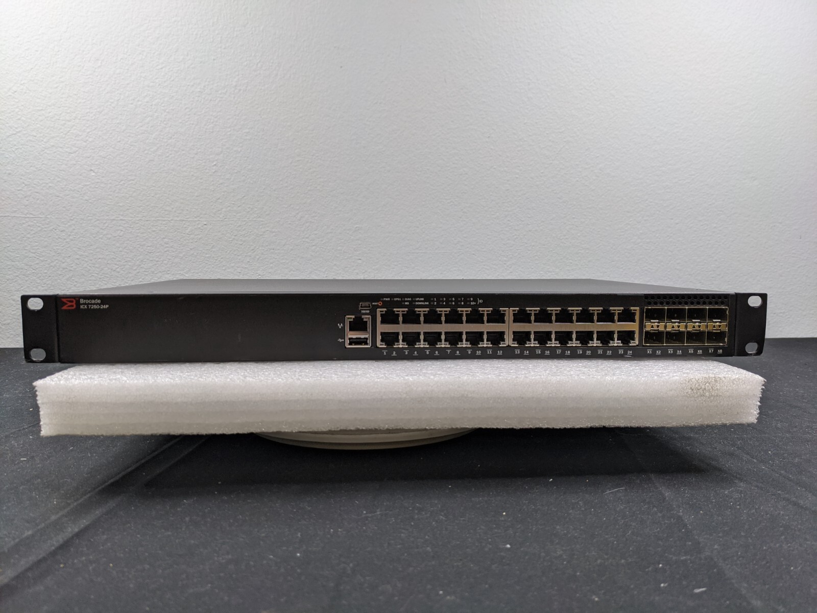 Brocade (ICX725024P2X10G) 24 Port Rack Mountable Managed Ethernet ...