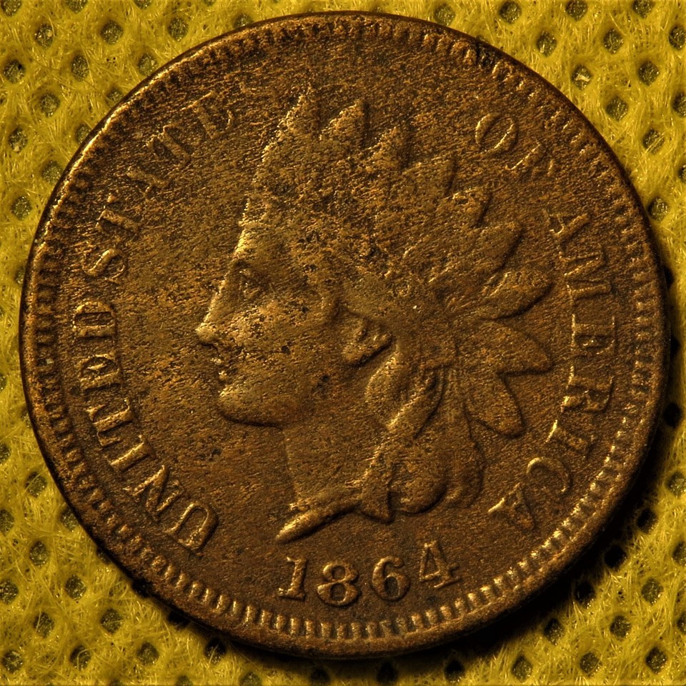 1864-L Indian Head Cent. Rare key date with sharp details! | eBay