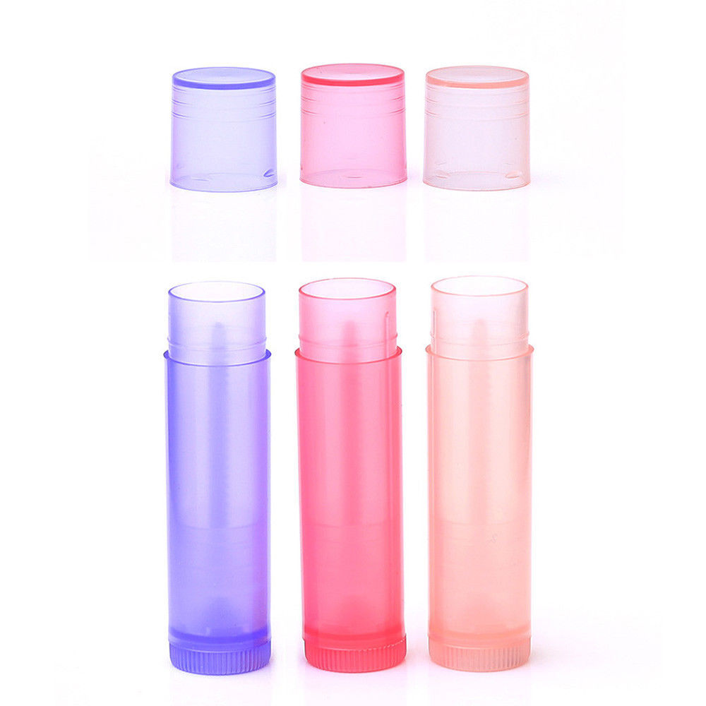 5/50Pcs Lip Balm Tubes Empty Lipstick Containers (7 Colors) DIY ...