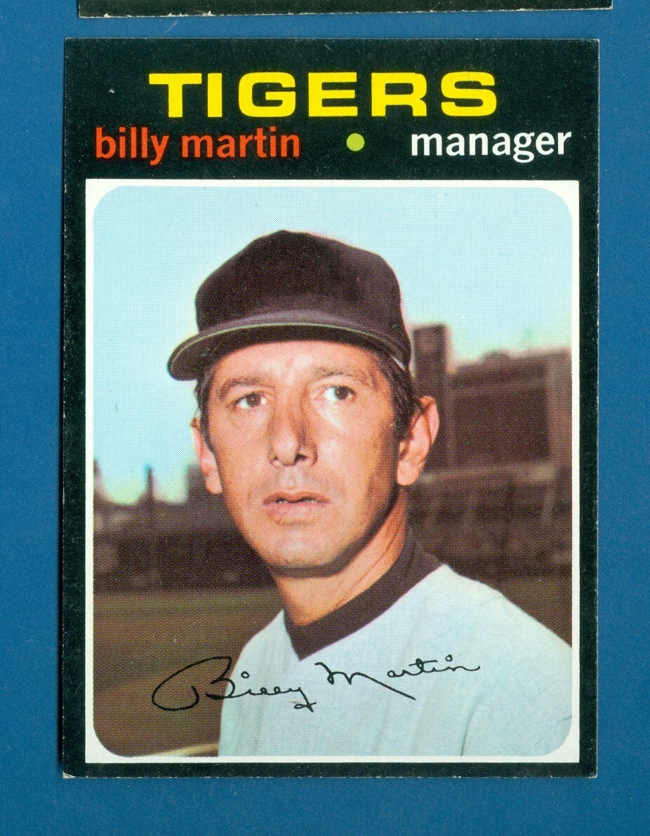 1971 TOPPS BASEBALL #208 BILLY MARTIN TIGERS EX-MT (Centered) | eBay