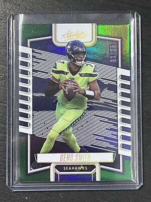 Geno Smith /25 2023 Absolute GREEN SPECTRUM Parallel Seahawks Card #17 ...