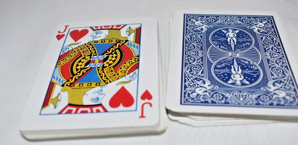 Bicycle Poker 808 Blue Rider Back Playing Cards Magic Made in USA G1628 ...