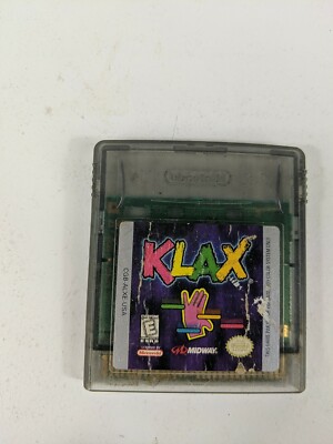 Klax (Nintendo Game Boy Color, 1999) Cart Only Tested 31719199020| eBay