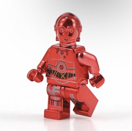 CUSTOM LEGO Star Wars Red Chrome R-3PO Protocol Droid Similar to C-3PO ...