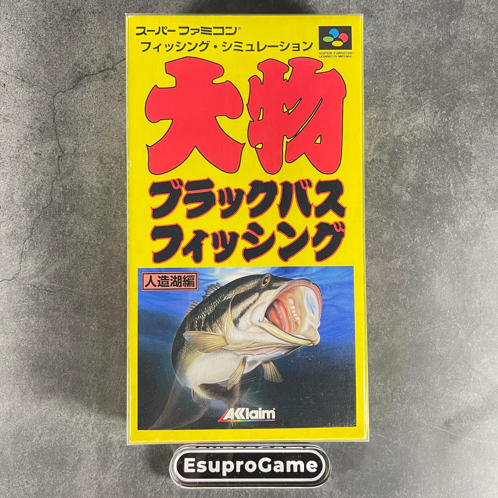 Nintendo Super Famicom Oomono Black Bass Fishing CIB SNES Complete in ...