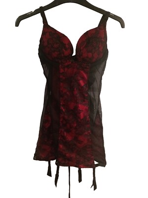 Ann Summers Kissing Cleavage Suspender Basque Set, Size 10 New with ...