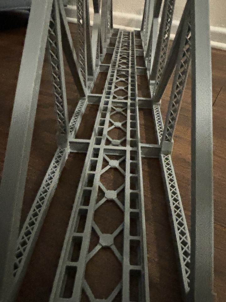 O Scale 145’ Single Track Bridge “Accomodates 2” Wide Track Including ...