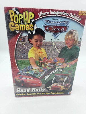 Disney Cars Pop Up Road Rally Game Portable Open & Play NEW In Box | eBay