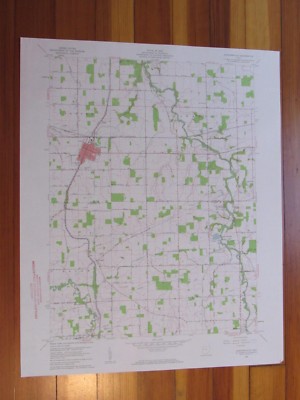 Spencerville Ohio 1961 Original Vintage USGS Topo Map | eBay