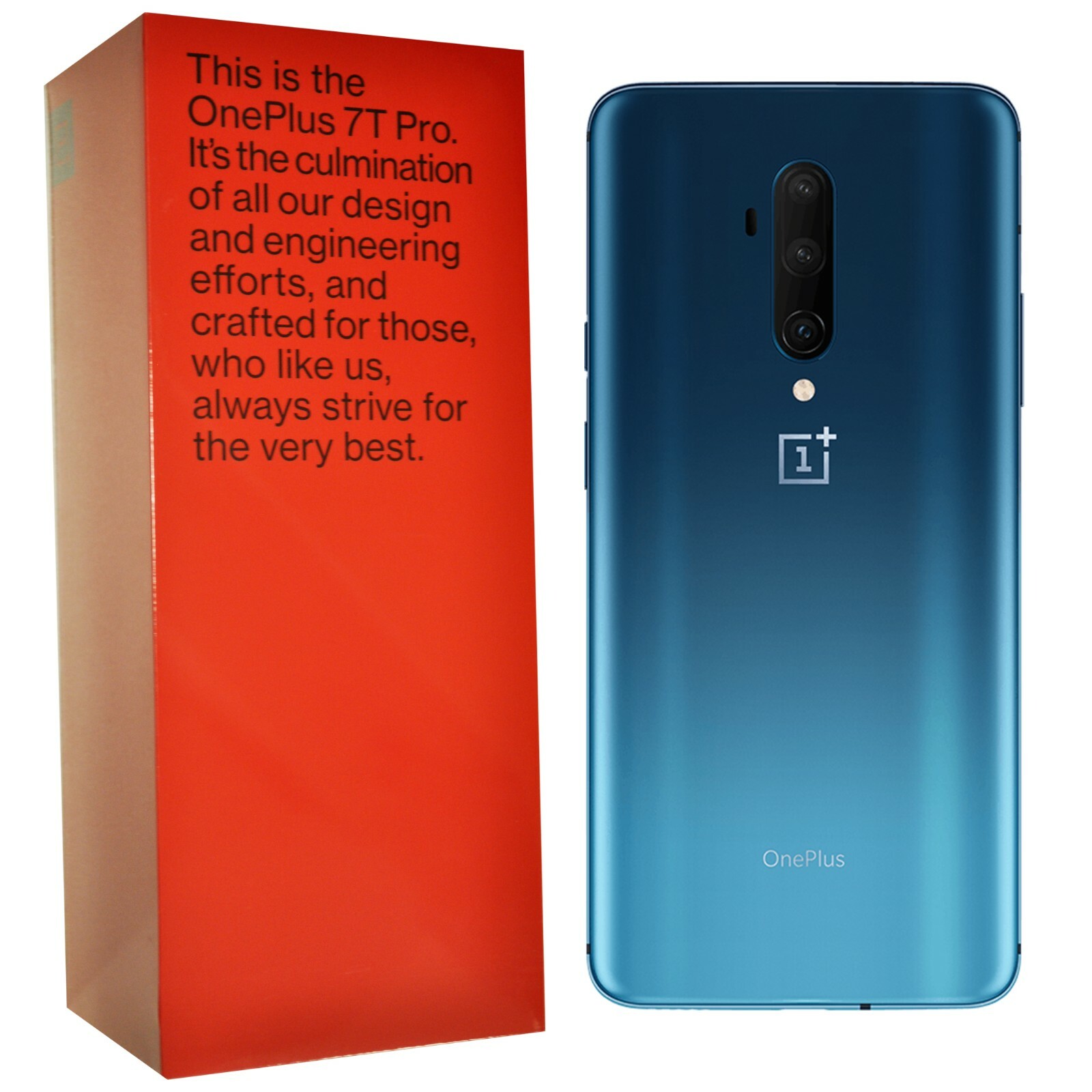 New OnePlus 7T Pro Dual-SIM HD1913 256GB/8GB RAM Blue Factory Unlocked ...