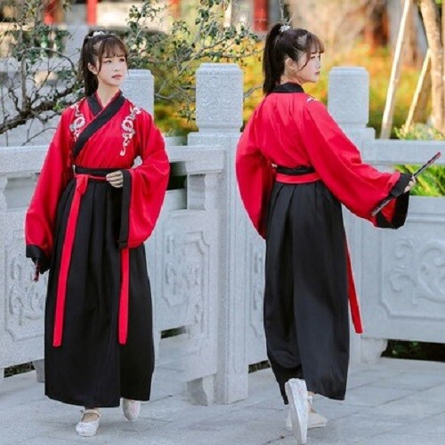 Chinese Outfit Hanfu Female Plus Size Men Women Wuxia Modern Couples ...