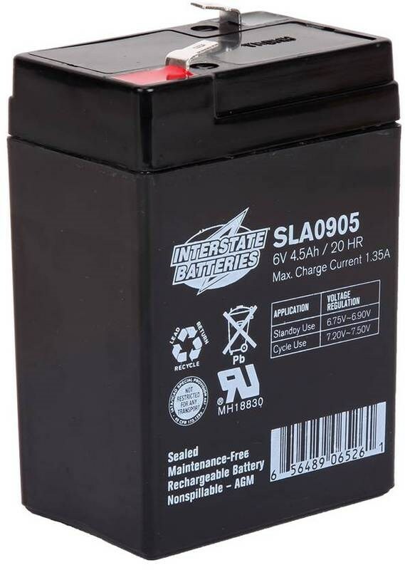 Ritar RT645 6V 4.5Ah Sealed Lead Acid Interstate Replacement Battery ...
