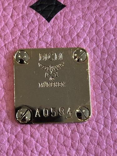 MCM Soft Pink Visetos Zip-Around Wallet Monogram Canvas Natural Nappa ...