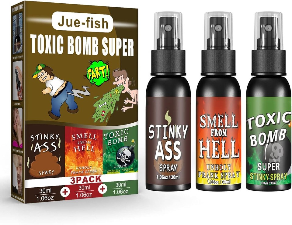 Liquid Fart Spray Stink Bomb Smelly Stinky Ass Toxic Bomb Crap Gag ...