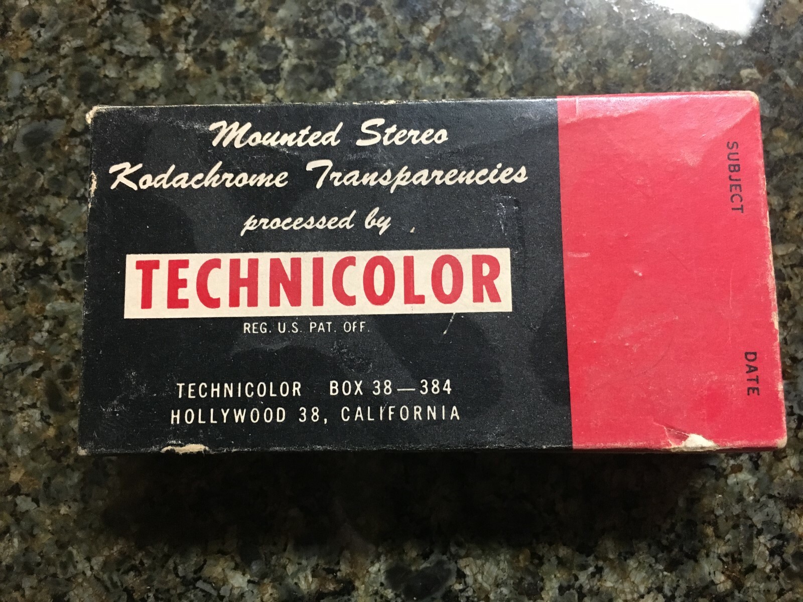 1958 Kodachrome Technicolor Stereo Slides, Box Claim Ticket Tilt-O ...