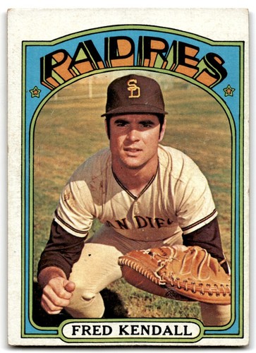 1972 Topps Fred Kendall Rookie San Diego Padres #532 | eBay