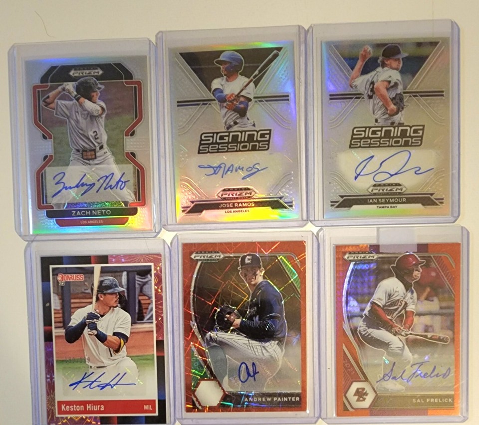 Lot 17 Autographed Baseball Cards. #'d, Color Prizms, Patches. See ...