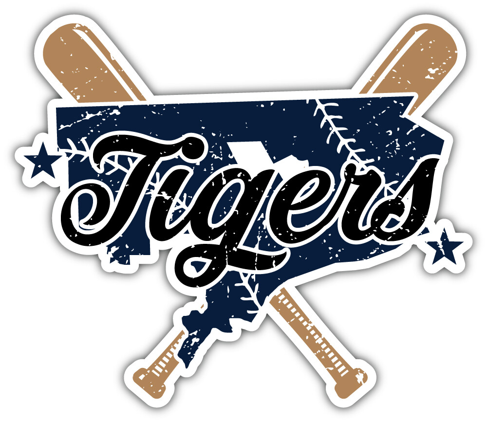 Detroit Tigers MLB Baseball Sport Logo Car Bumper Sticker Decal "SIZES ...