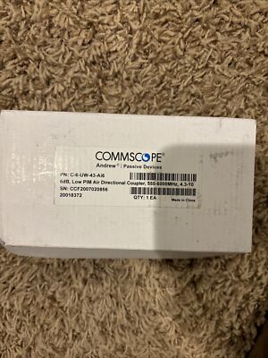 CommScope C-6-UW-43-AI6555-6000 MHz 6dB, 200W Air Directional Coupler ...