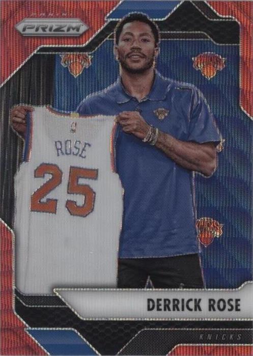 2016-17 Panini Prizm - Derrick Rose #122 Ruby Wave Prizm for sale ...