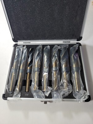 8-Piece Premium 1/2” Reduced Shank Silver and Deming Large Drill Bit ...