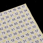 15 Sheets Round Sticky Numbered Labels 1-102 Self Adhesive Numbers ...