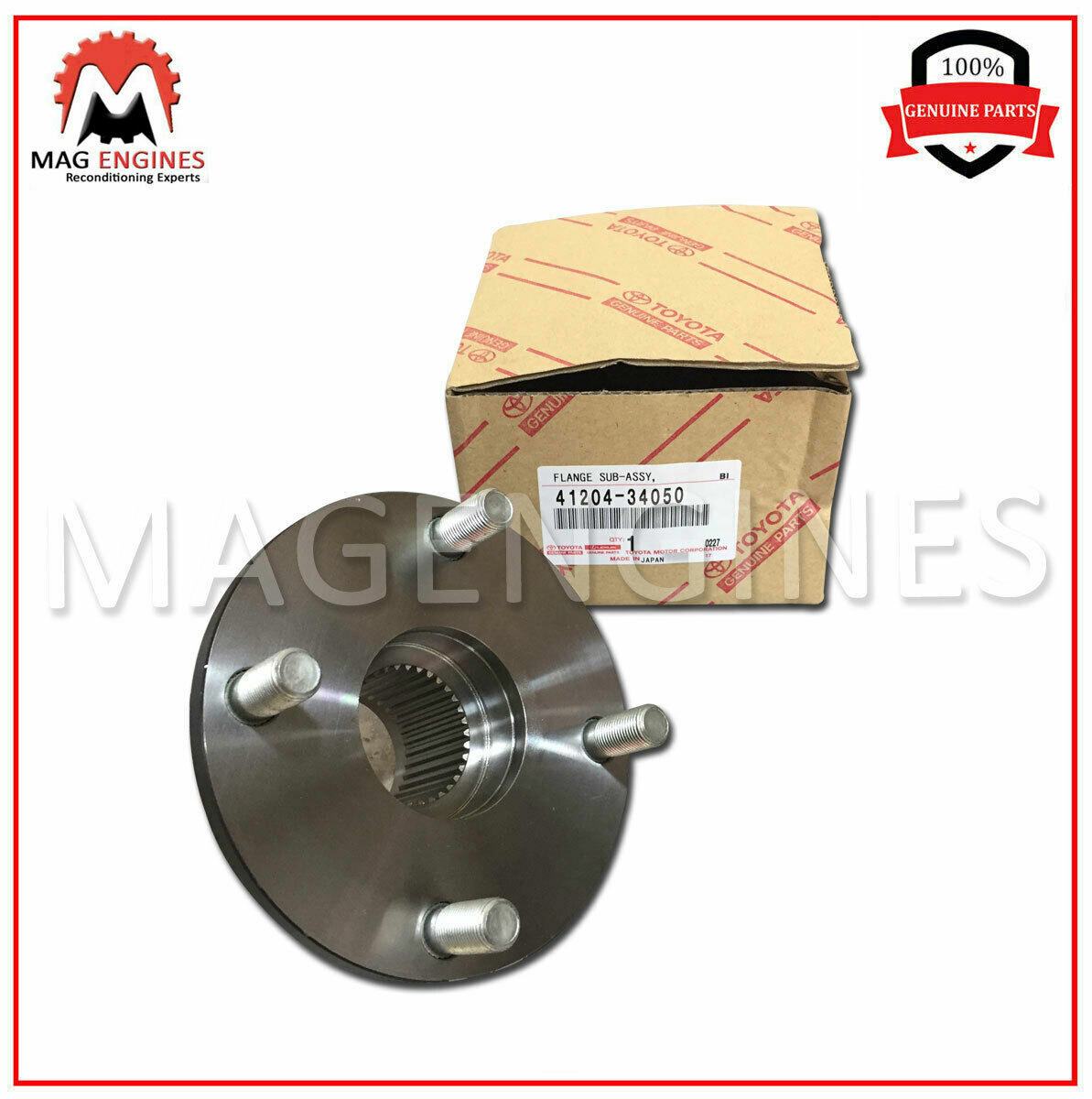 41204-34050 GENUINE OEM FLANGE SUB-ASSY, FRONT DRIVE PINION COMPANION ...
