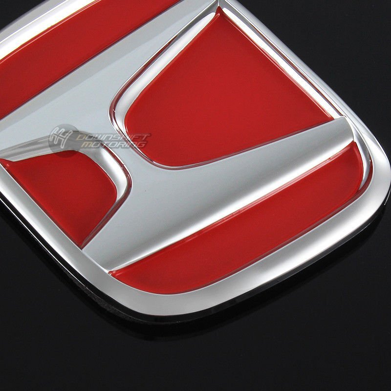 3D Red HONDA S2000 Front + Back Stainless Steel License Plate Frame ...