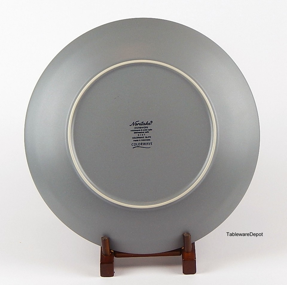 Noritake COLORWAVE SLATE 5107 (Curve Shape) Set TWO 11" Dinner Plates ...