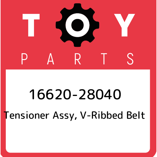 16620-28040 Toyota Tensioner assy, v-ribbed belt 1662028040, New ...
