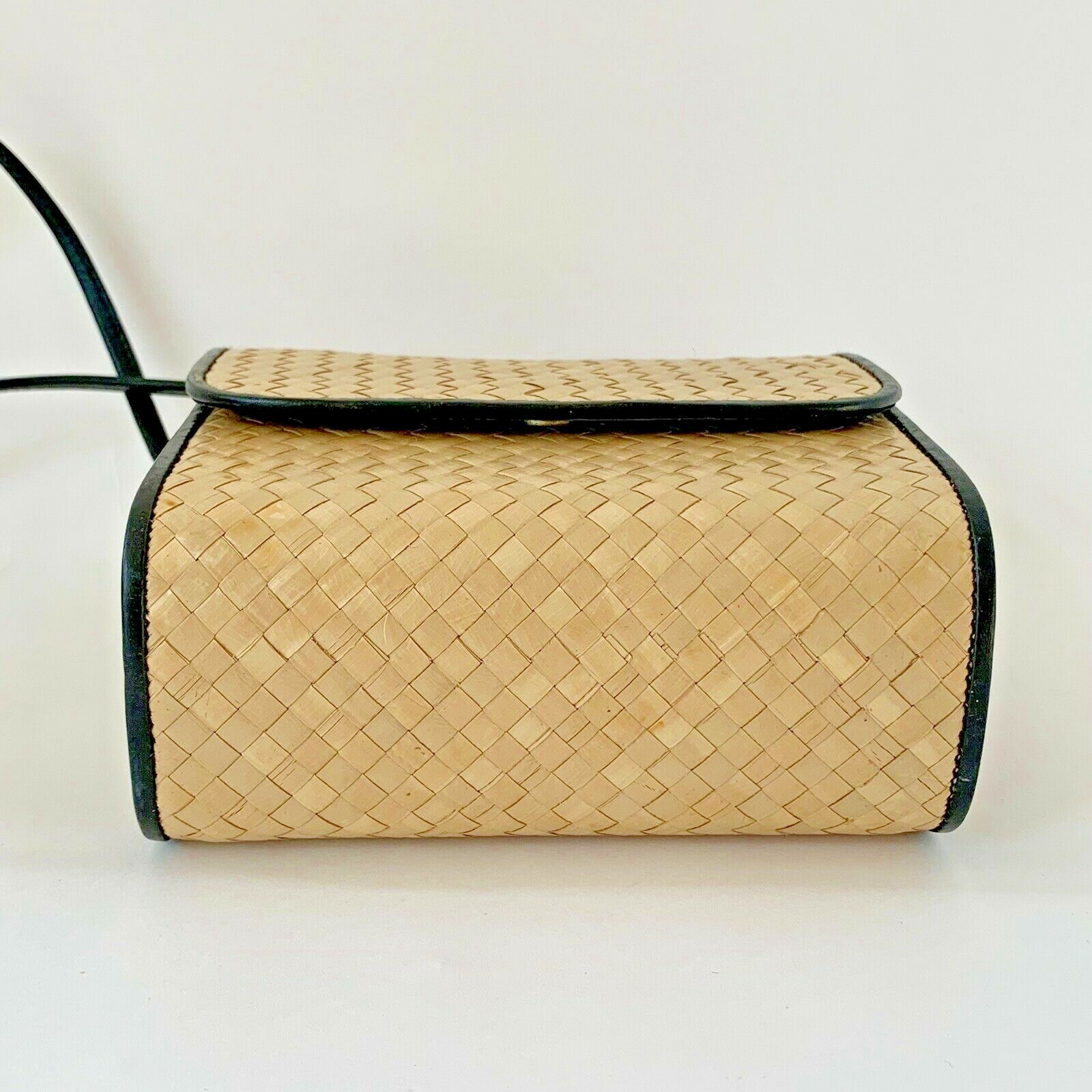 Vintage Cora Jacobs Collection Woven Straw Handbag Cr… - Gem