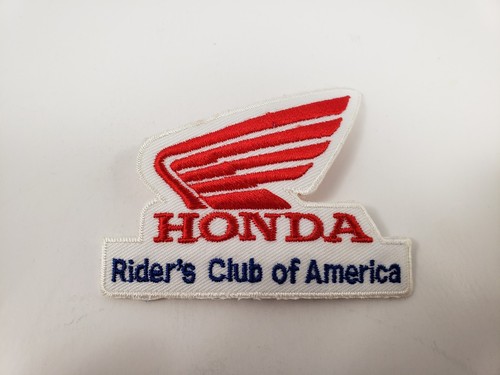 Honda Rider's Club of America Embroidered Patch Iron on Sew on | eBay