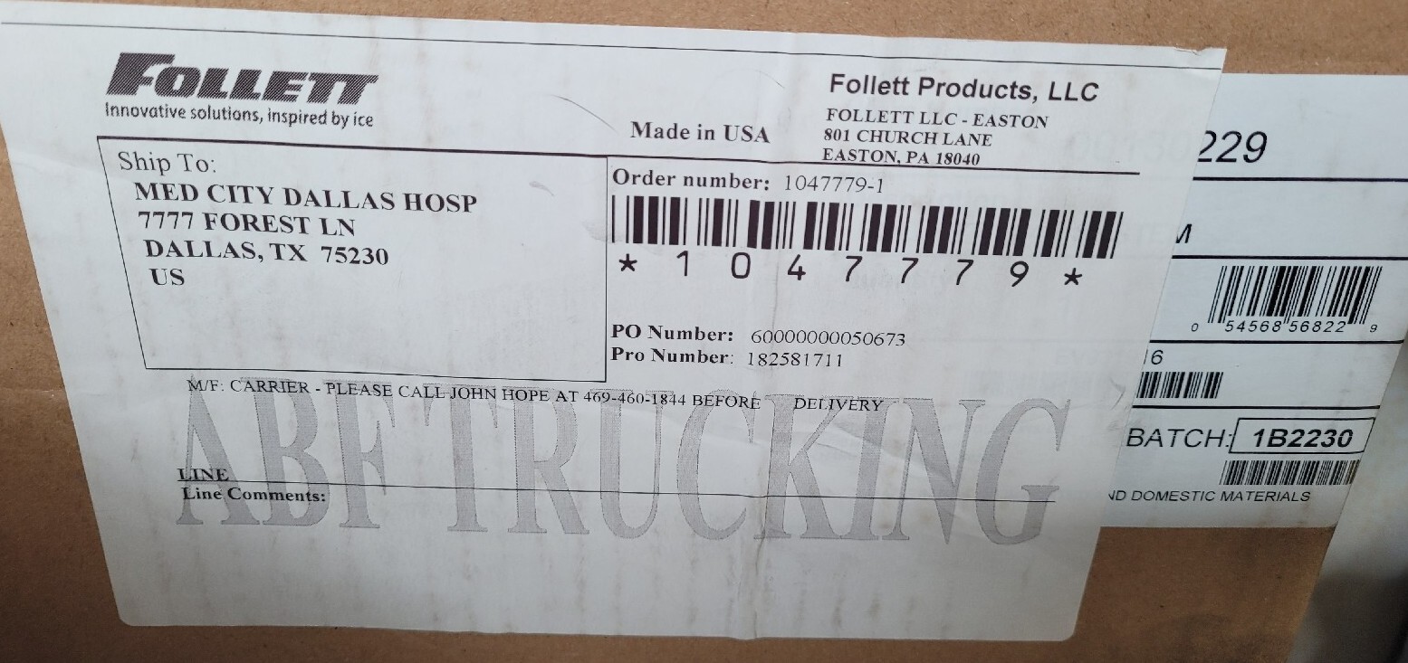 Follett Ice Water Filter System Fits Brand Follett Ice 00130229 ...