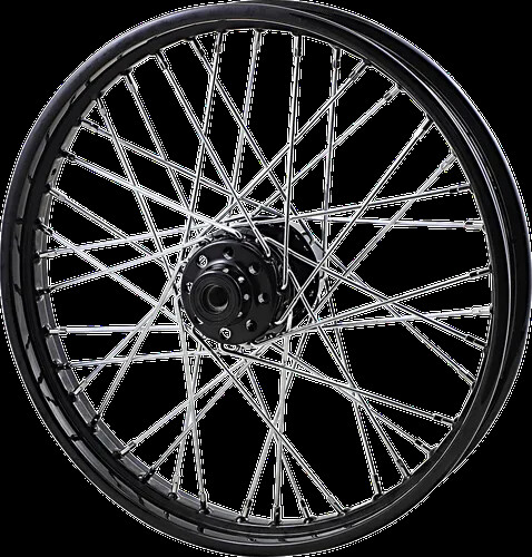 Drag Black Front 40 Spoke Wheel 19x2.50 Harley Heritage Softail 86-96 ...