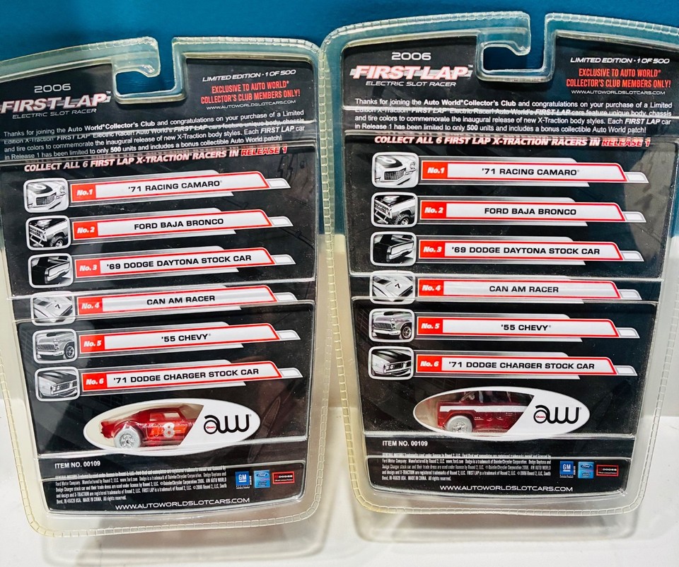 Auto World XTraction First Lap '71 Racing Camaro and Ford Baja Bronco ...