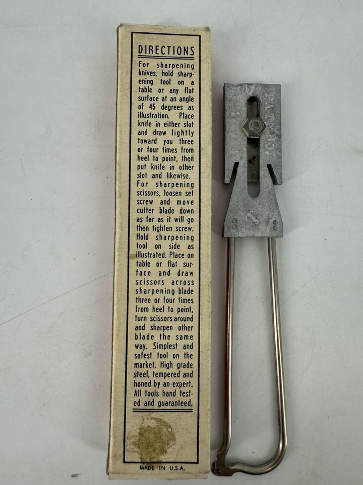 Vintage Apex Keen Edge Combination Glass Cutter Knife & Scissor ...