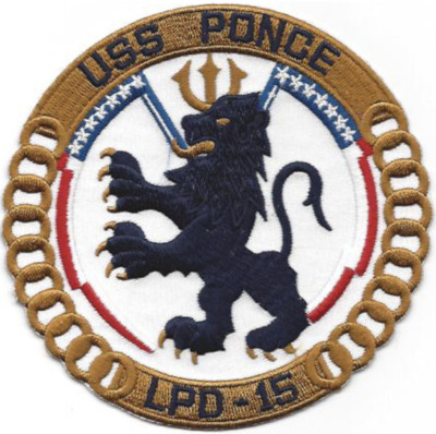 4.5" NAVY USS LPH-15 PONCE EMBROIDERED PATCH | eBay