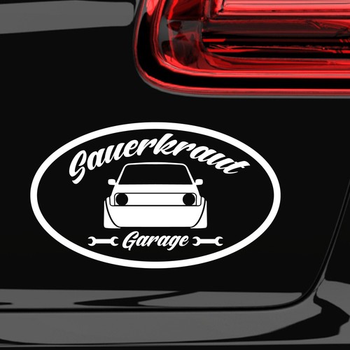 Auto Aufkleber Sticker Sauerkraut Garage Golf 2 GTI Volksrod | eBay.de