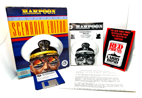 Harpoon Scenario Editor" Big Box Game - 1989 Three-Sixty, 3 1/2" Floppy ...