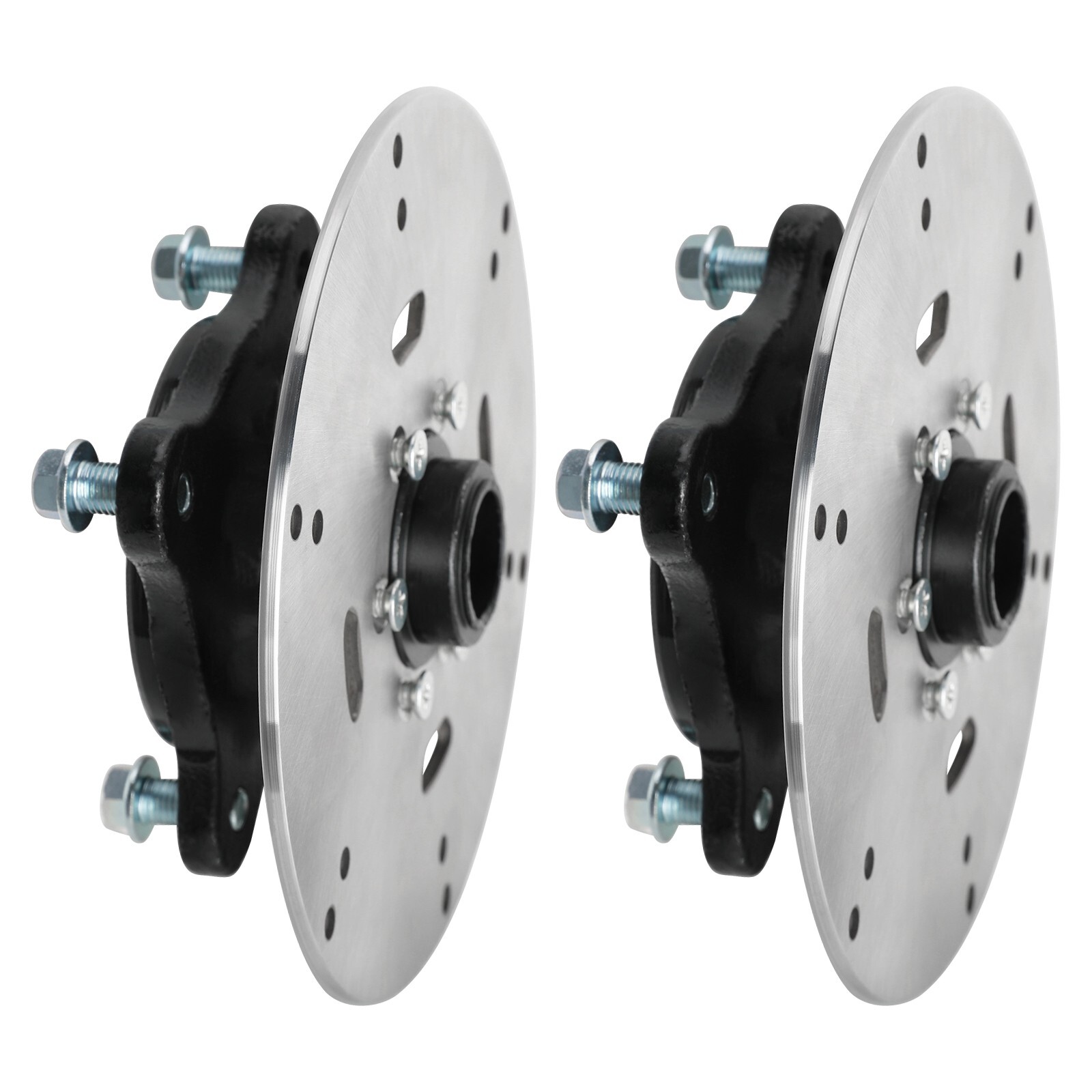 Pair 4 Stud Front Rear Wheel 23T Axle Hub Disc Rotor for 4 WD Go Kart ...