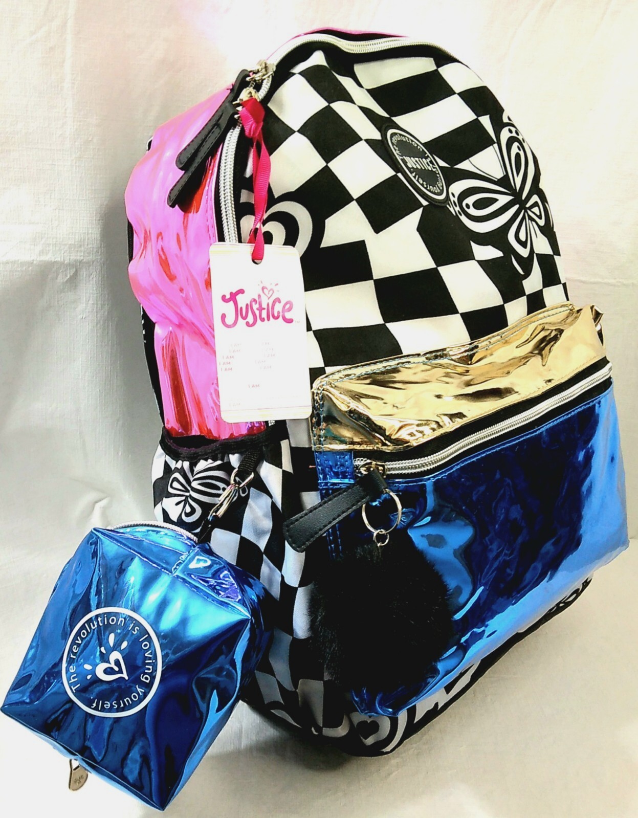 Justice• 3 Piece• 17" Backpack Set• Multi-Metallic Color• New!! | eBay
