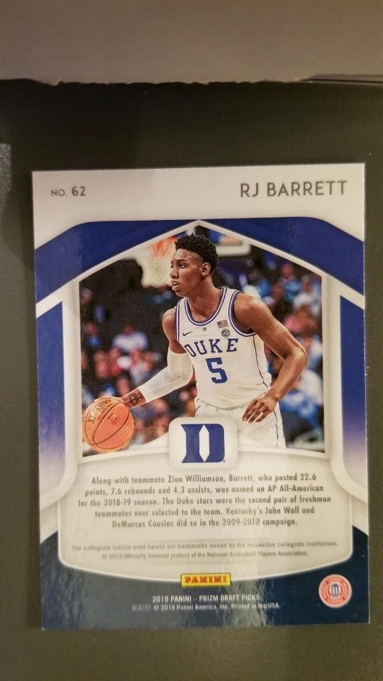 RJ BARRETT CARD #62 FREE SHIP 50% OFF SALE B1005R3S14P24 | eBay