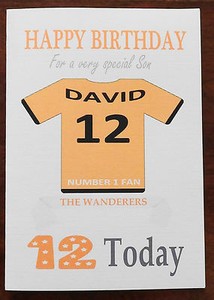 WOLVES FAN Unofficial PERSONALISED Football Birthday Card ("THE ...