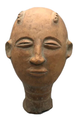 ELEGANT OLD AKAN MEMORIAL HEAD AFRICAN SHRINE OBJECT | eBay