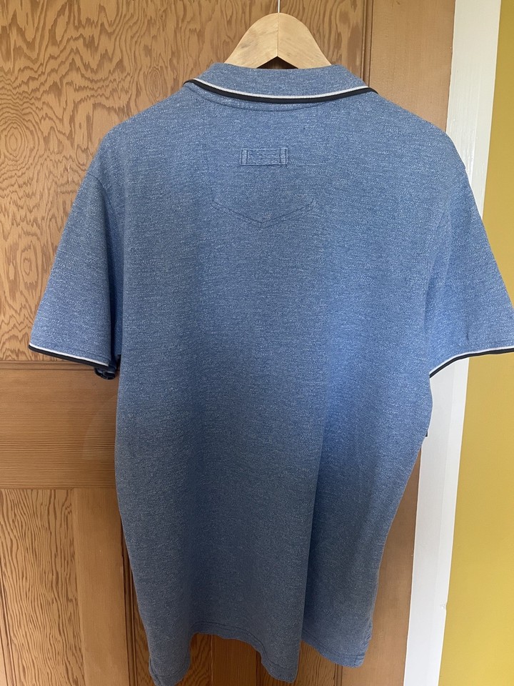 Fat Face, men's 100% cotton polo shirt, size L, light blue | eBay UK