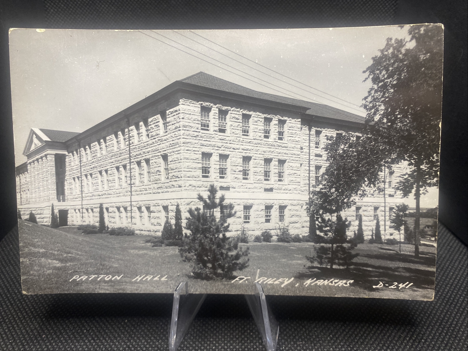 POSTCARD: Patton Hall Fort Riley Kansas RPPC J11 | eBay