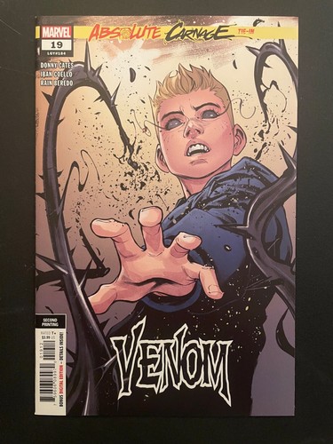 Venom 19 Vol. 4 2nd Print Coello Variant High Grade 9.6 Marvel Comic ...