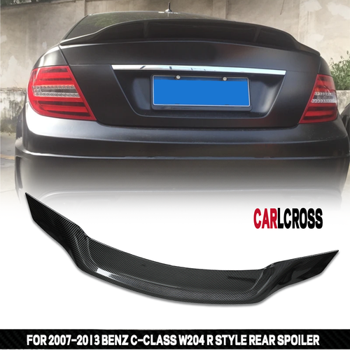 For 2007-2013 Benz C-class W204 R Style CARBON Rear Trunk Spoiler Boot ...